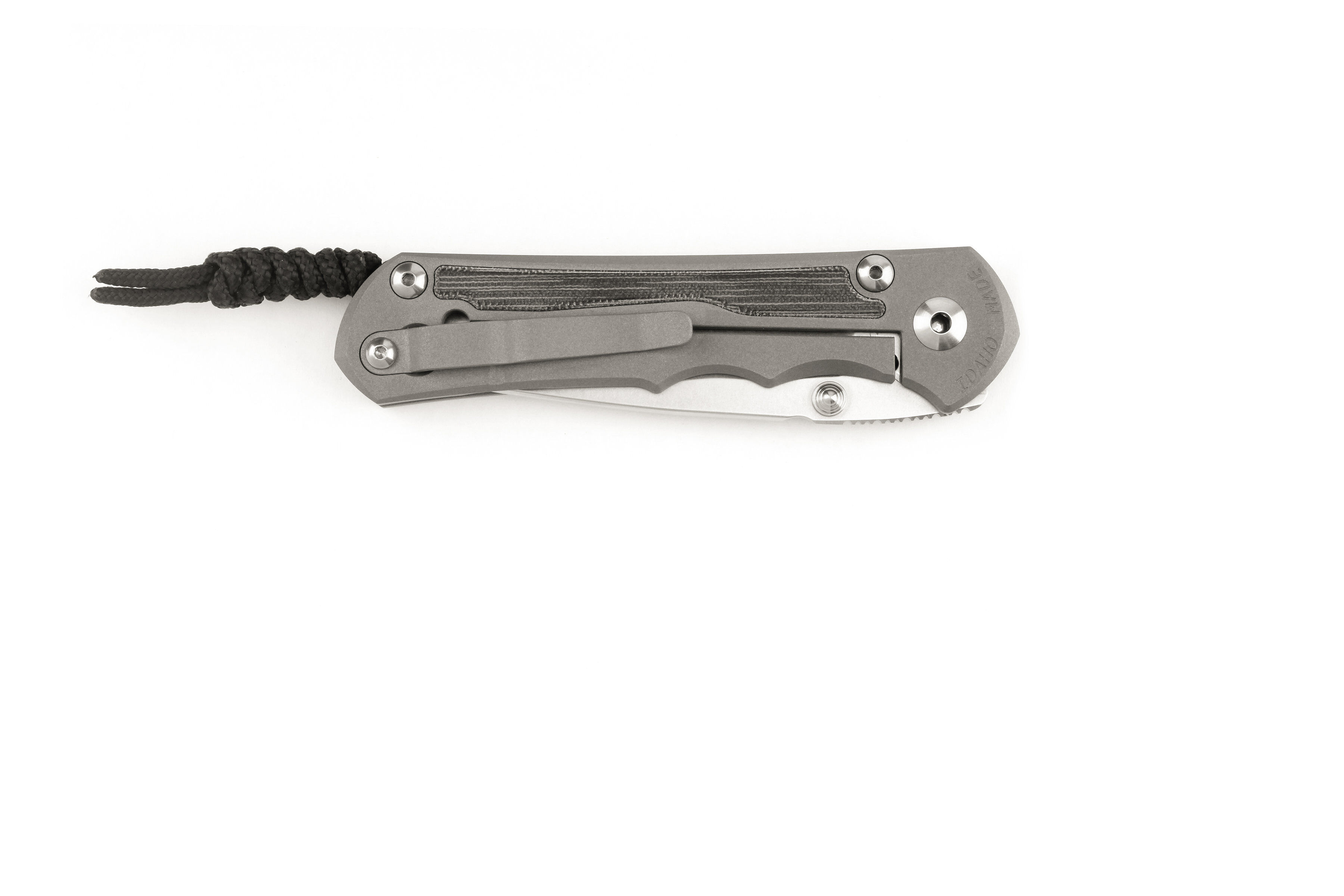 Chris Reeve Inkosi Large - Tanto - Black Canvas Micarta