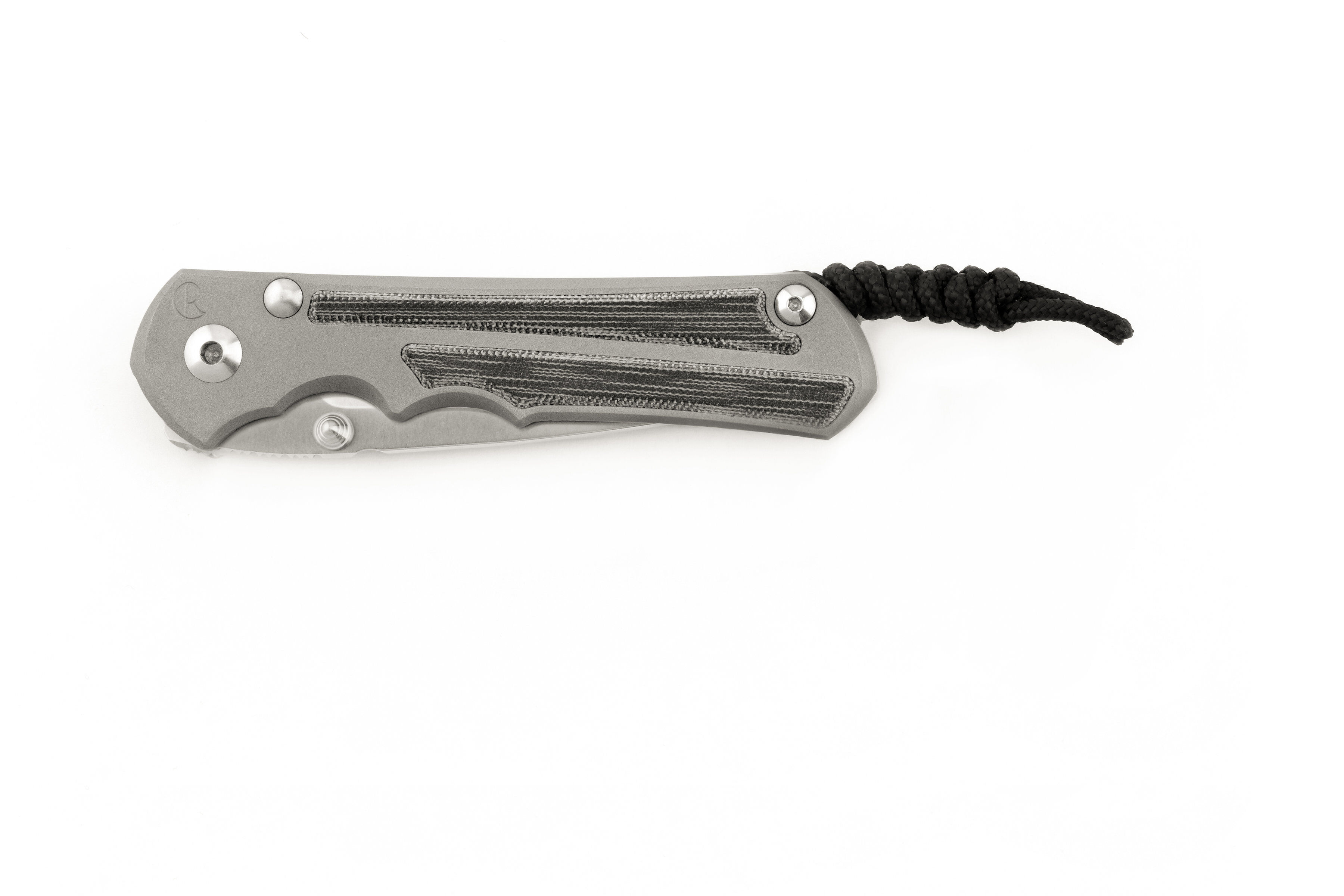 Chris Reeve Inkosi Large - Tanto - Black Canvas Micarta